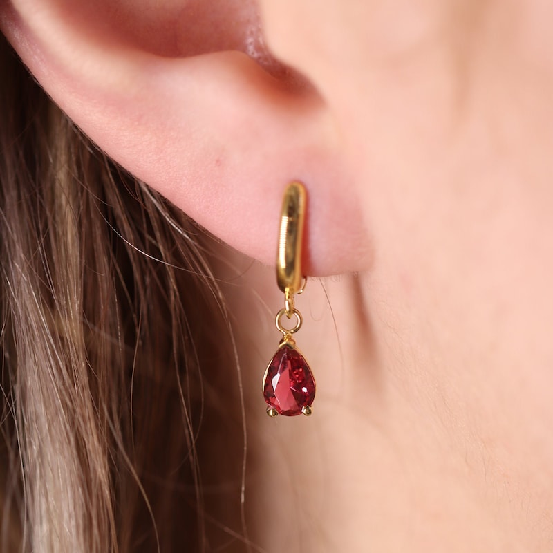 Ruby Earrings - Etsy