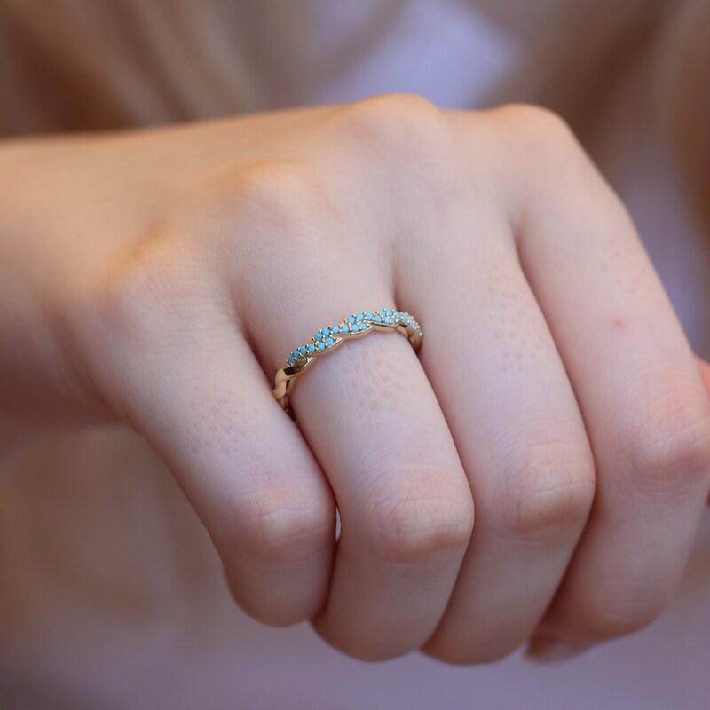 Turquoise Gold Ring - Etsy