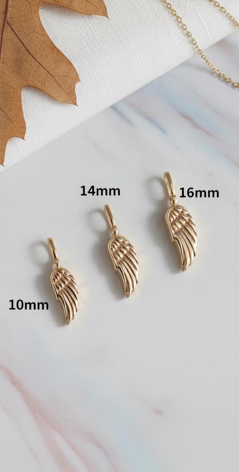 14K Solid Gold Angel Wing Urn Necklace for Ashes - Personalized ...