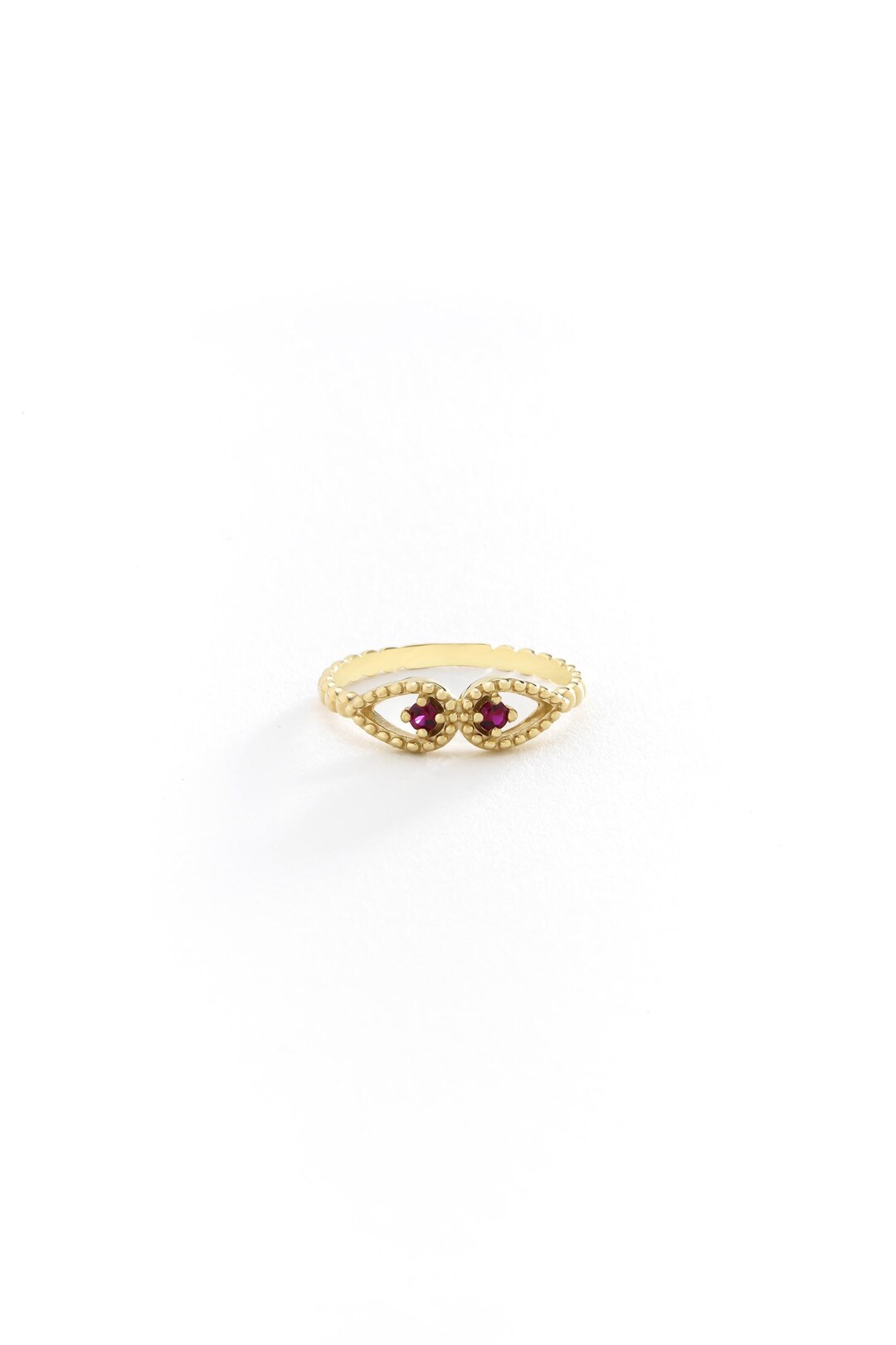 14k Solid Gold Rhodolite Ring, Solid Gold, Engagement Rings for Women ...