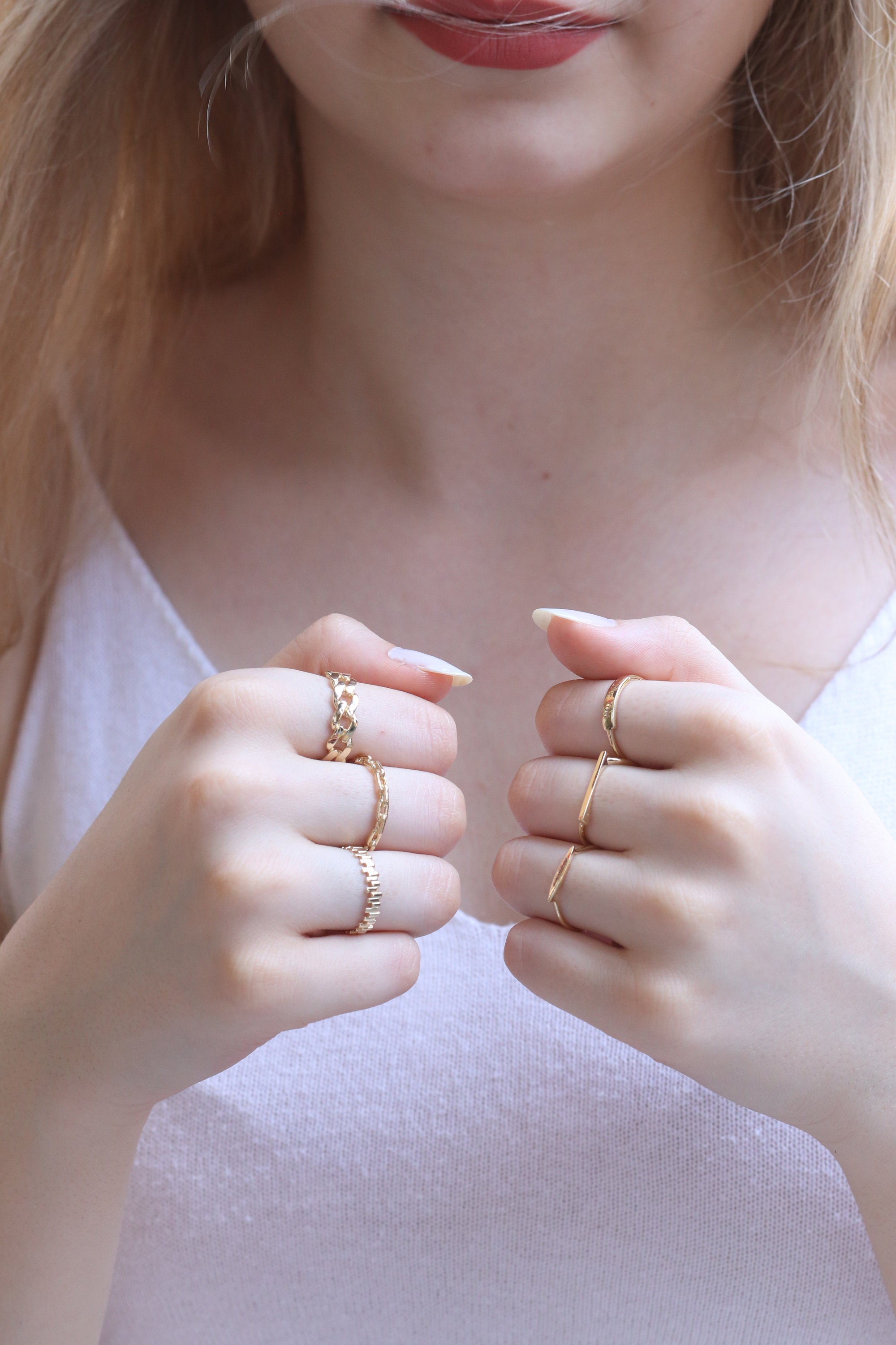 14k & 18k Gold Signet Ring / Gold Flat Signet Ring / Handmade | Etsy