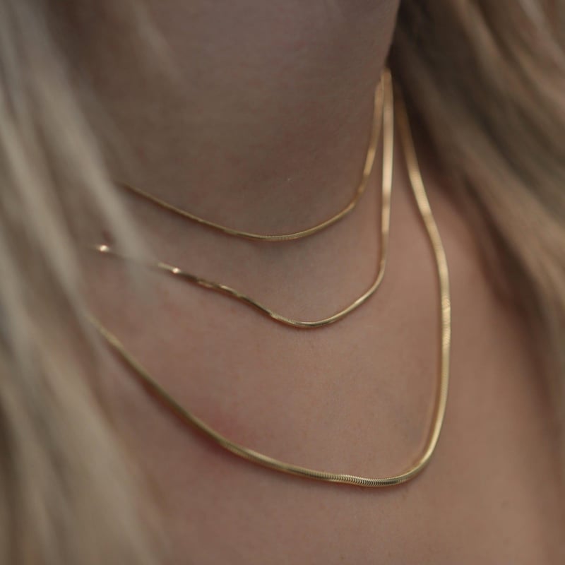 15in White Gold Chain - Etsy