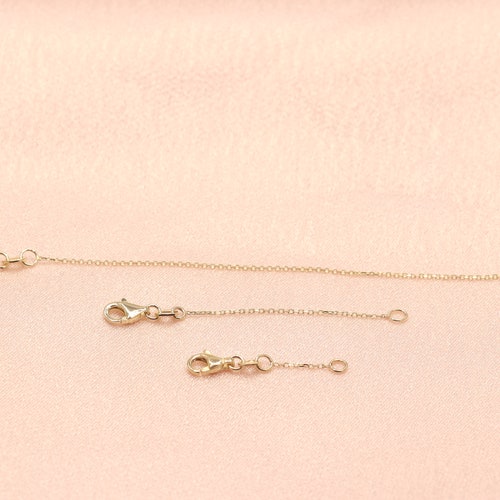 14k Solid Gold Necklace or Bracelet Extender Chain Adjustable | Etsy