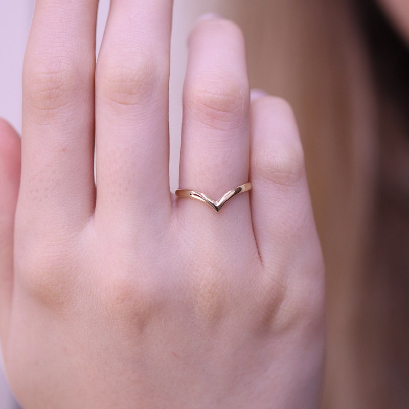 Chevron Ring - Etsy