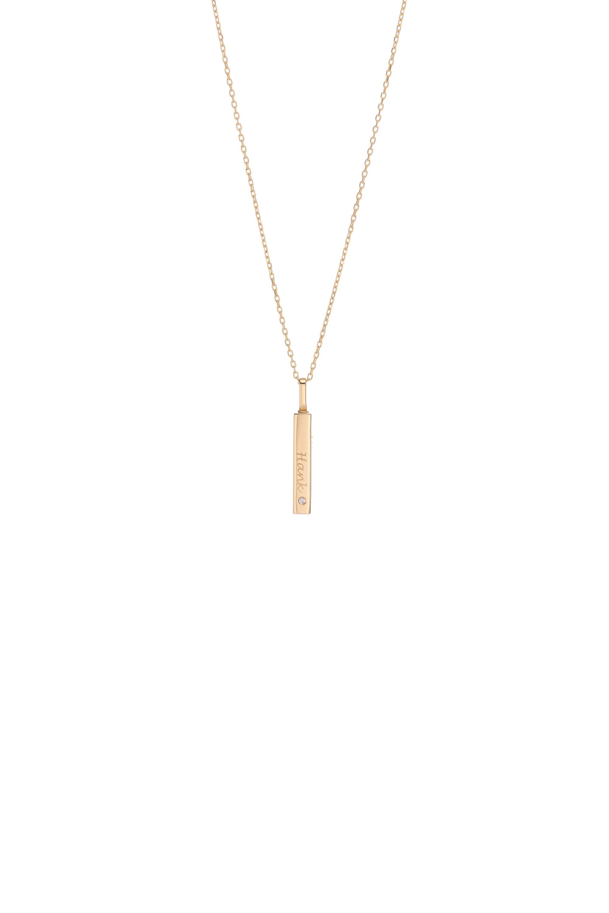 Gold Bar Urn Necklace With Gemstone • Memorial Ashes Pendant ...