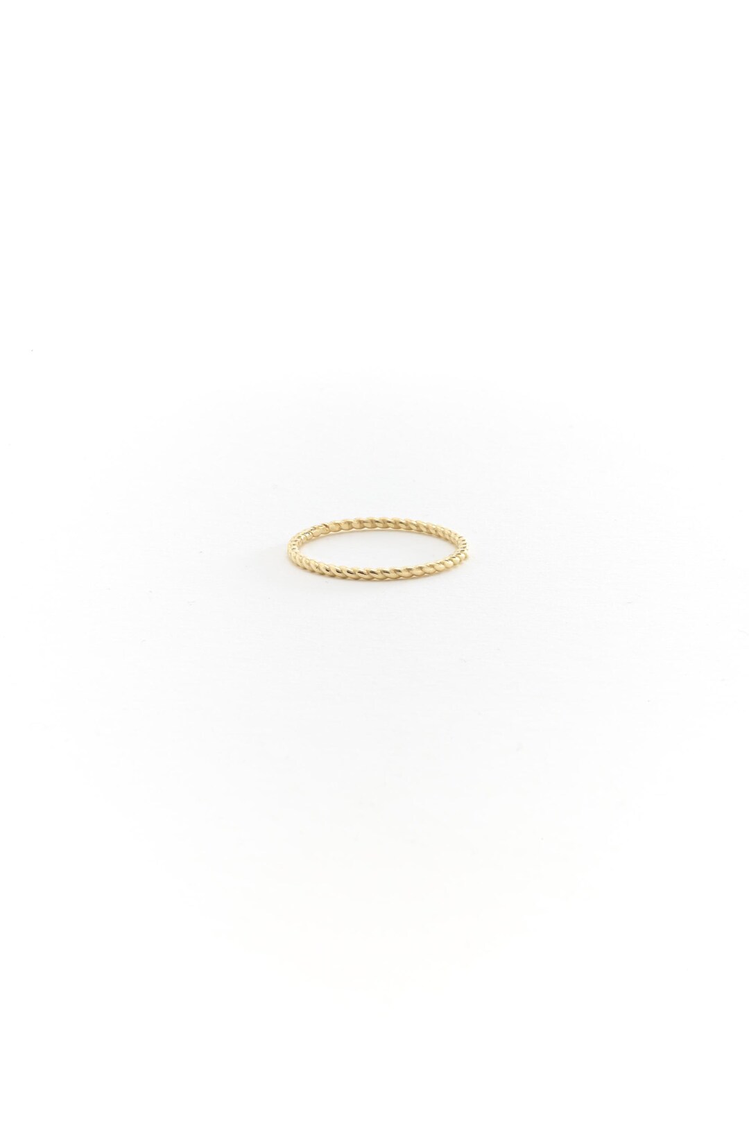 14K Gold Rope Ring 1.2MM, Solid Gold Wedding Band, Twisted Rope Ring ...