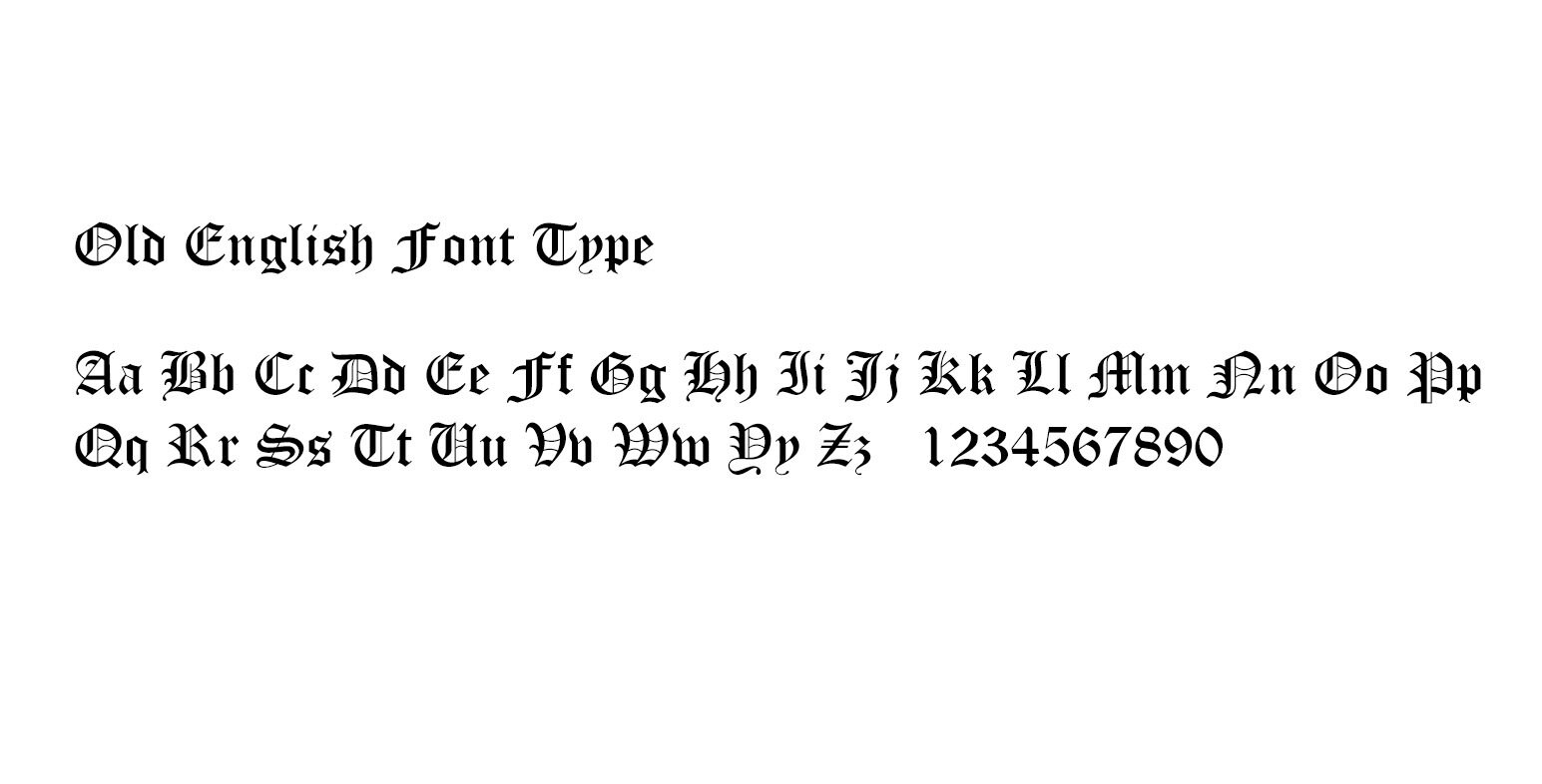 14k 18k Solid Gold Old English Initials Necklace / Handmade Old English ...