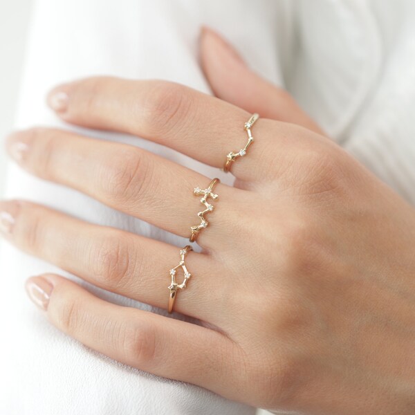 Pisces Gold Ring - Etsy