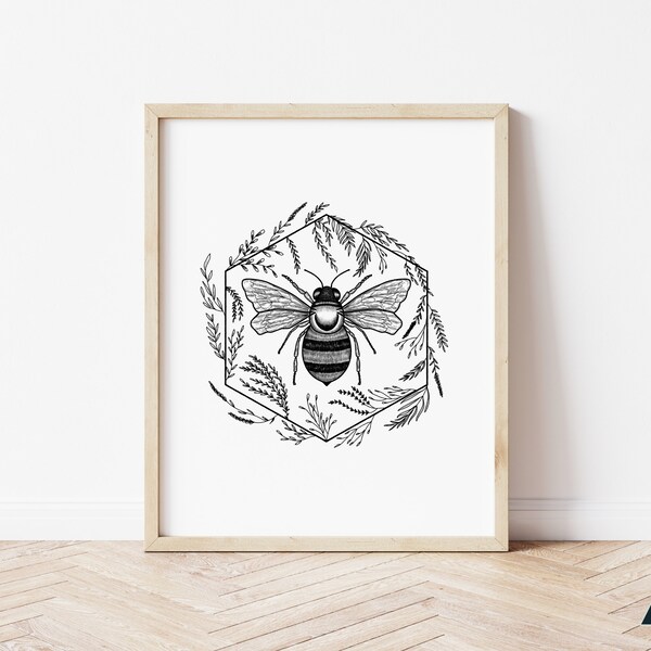 White Hexagon Frame - Etsy