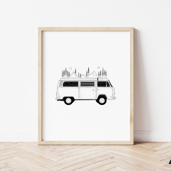 Vw Van Art - Etsy