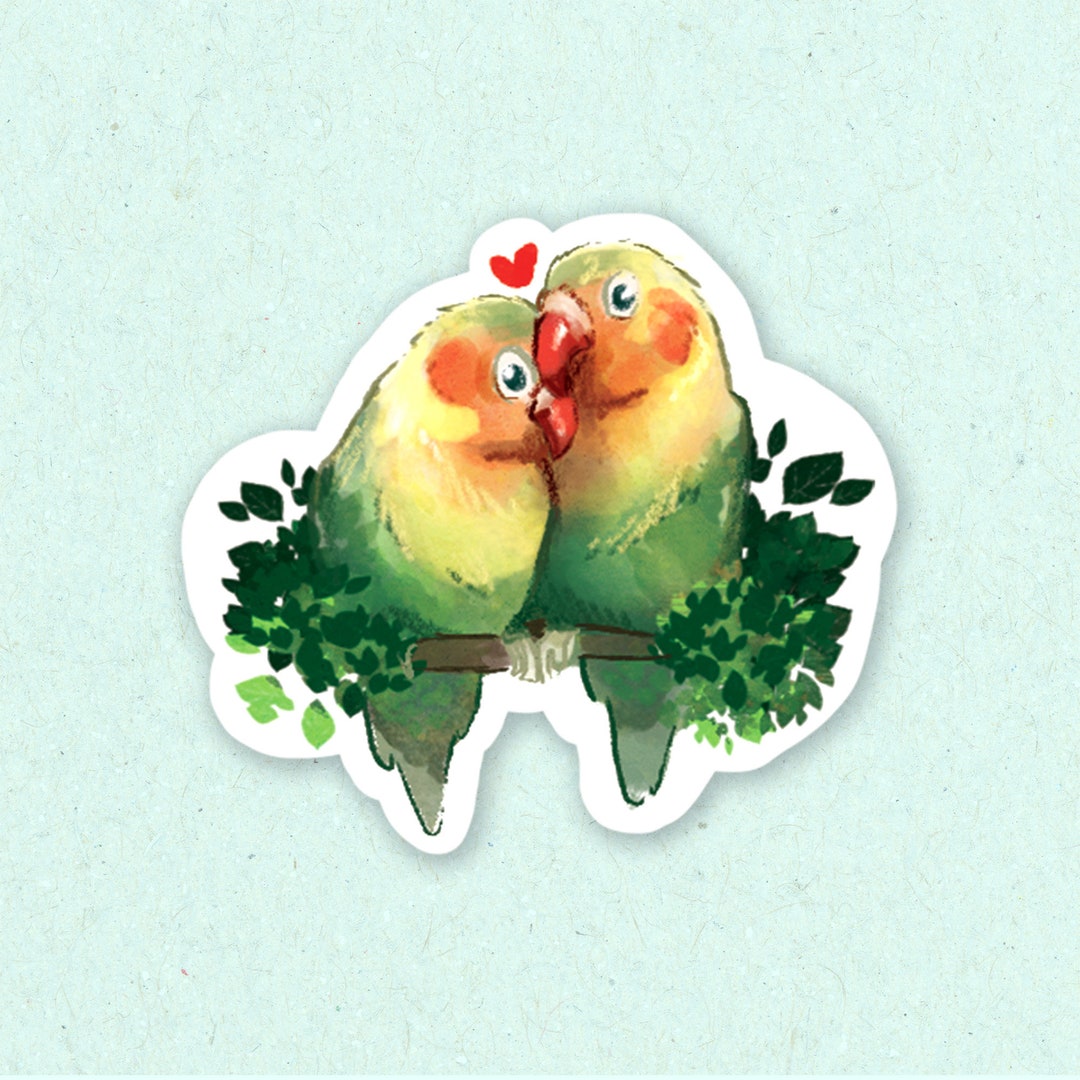 Lovebird Sticker - Etsy