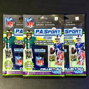 2022 NFL Collectible Sports Stamp Booklet Comes With 18 Stamps Plus ...
