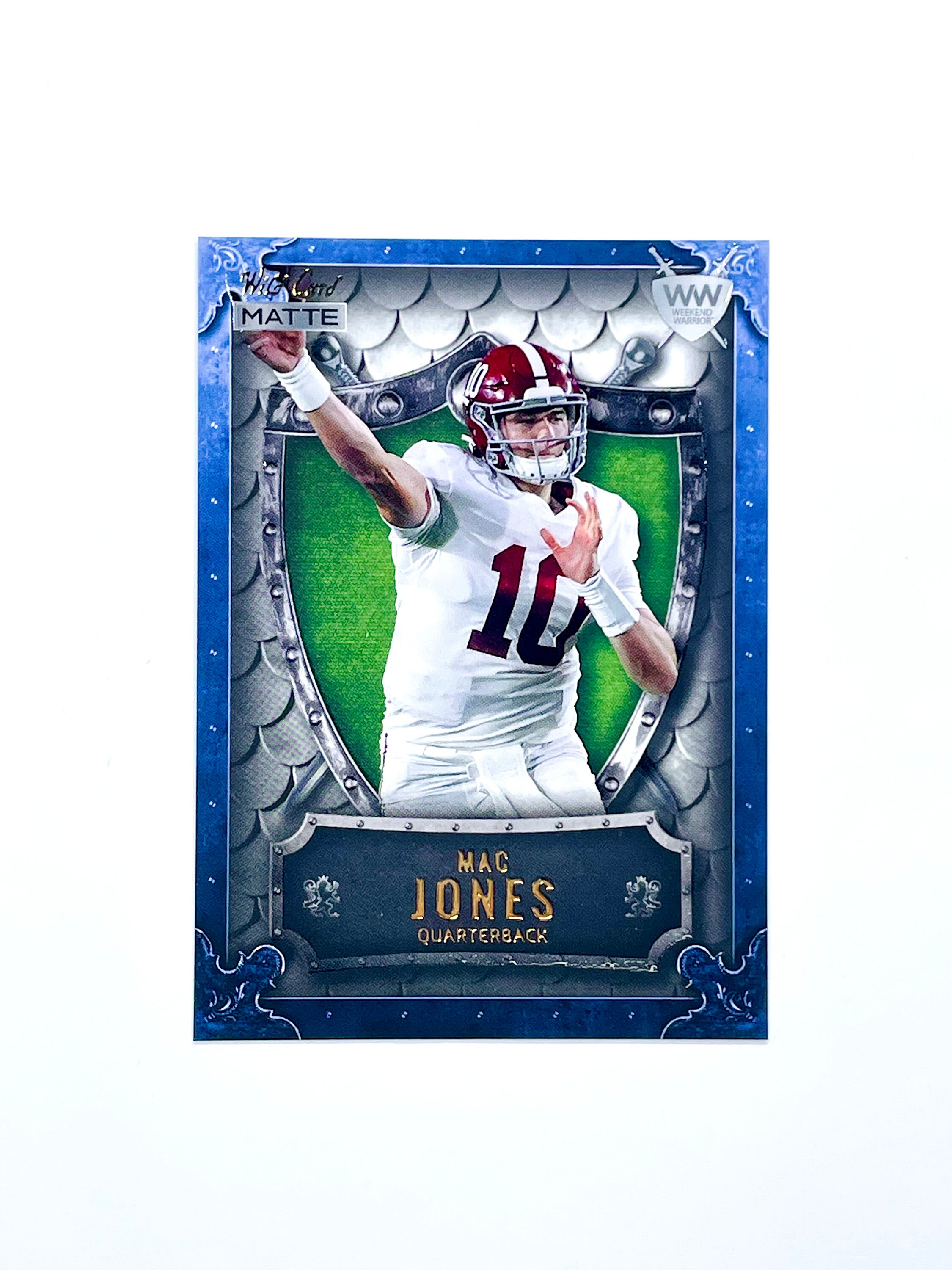 Mac Jones Rookie Card 2021 Wild Card Matte Weekend Warriors - Etsy