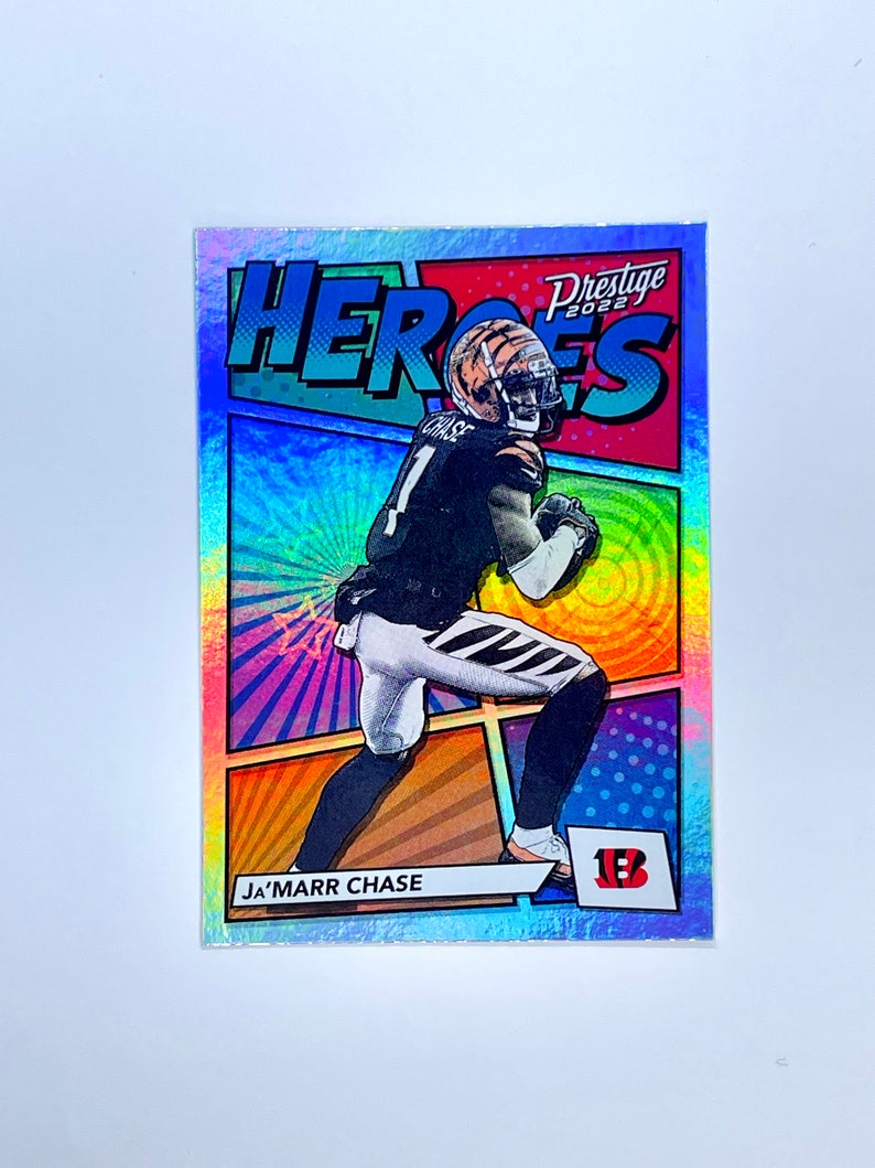 Jamarr Chase 2022 Panini Prestige Heroes Insert Card H-14 - Etsy