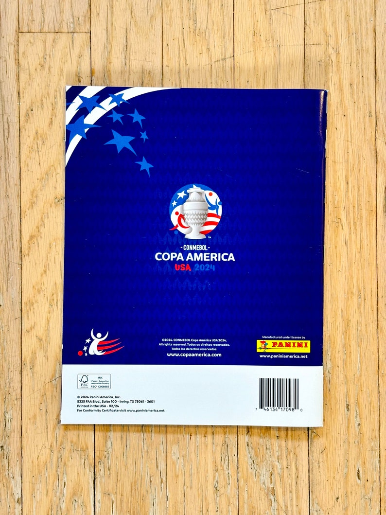2024 COPA America Conmebol Soccer Panini Stickers Book - Etsy UK