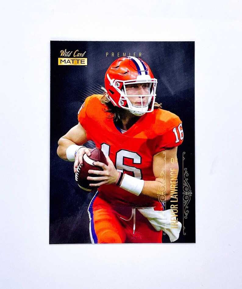 Trevor Lawrence Rookie Card 2021 Wild Card Matte Premier Black - Etsy