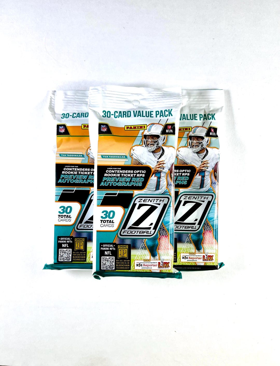 Zenith NFL Football 2024 Fat Packs! 30 Cards per Factory Sealed Pack ...