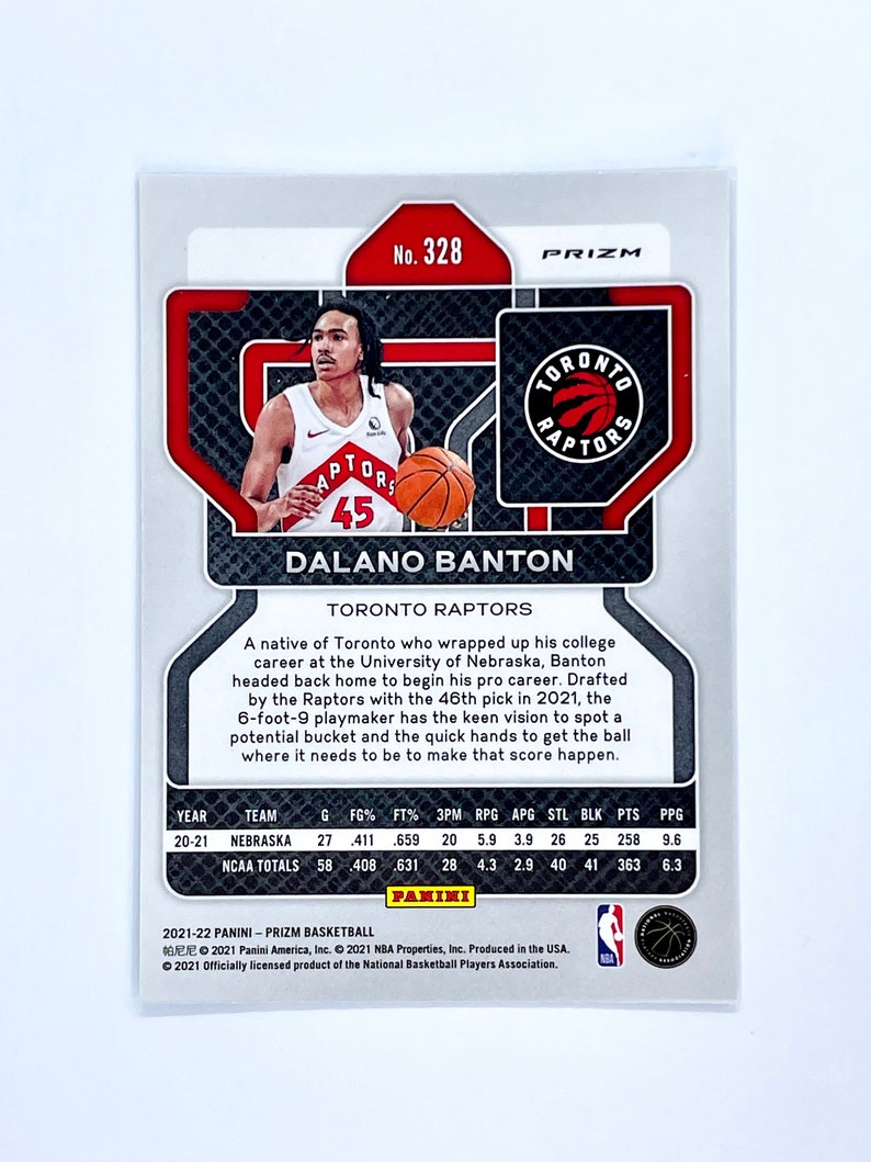 Delano Banton Rookie Card 2022 Panini Prizm Cracked Ice - Etsy