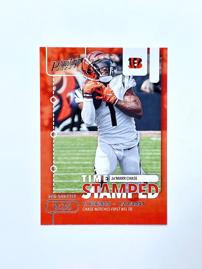 Jamarr Chase 2022 Panini Prestige Time Stamped Insert Card - Etsy