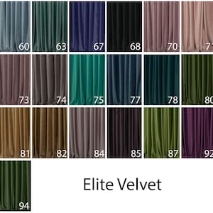 Window Curtains Velvet, Ready Made Curtains, 38 Colors, Window Curtains ...