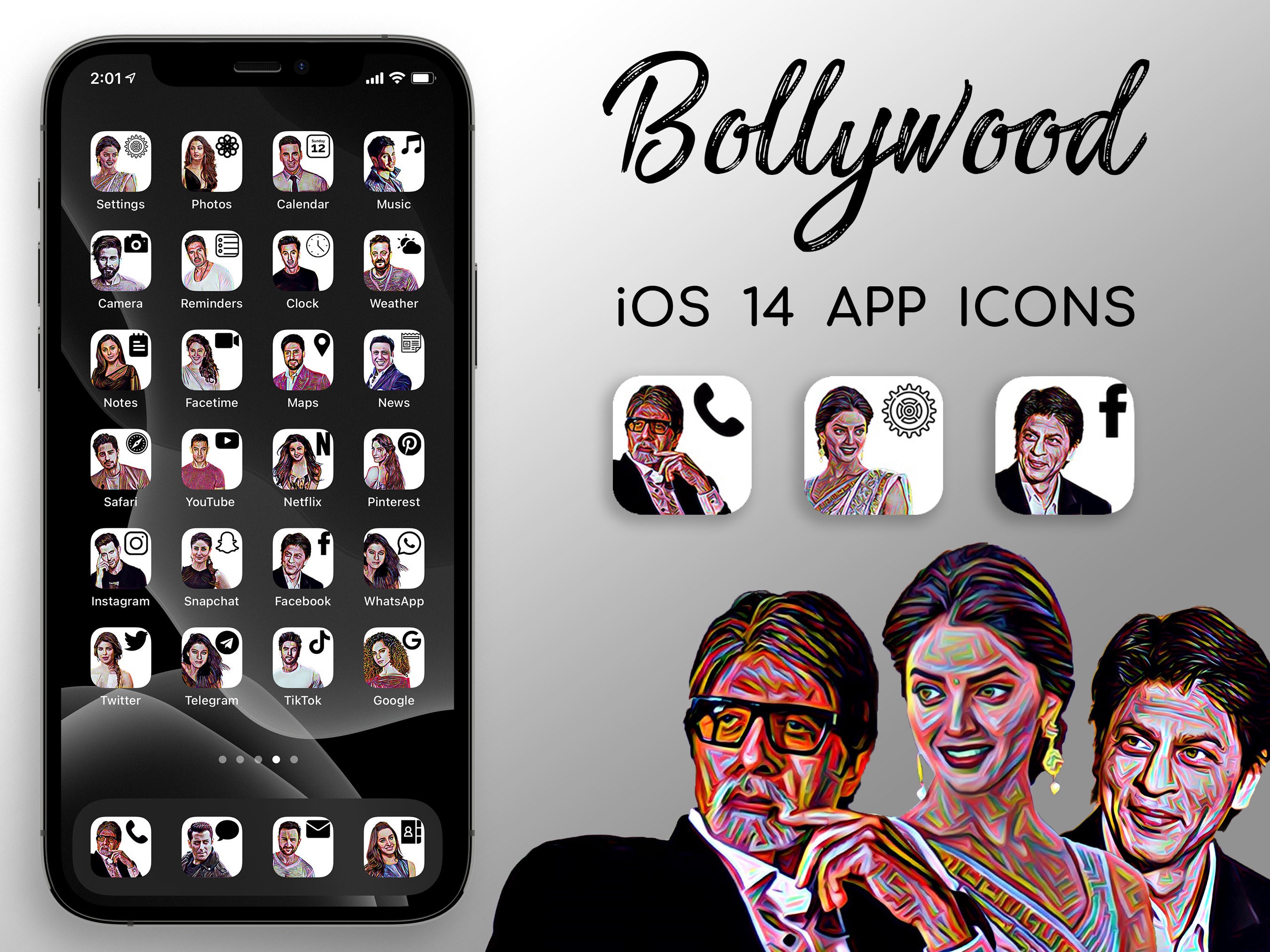 Bollywood Ios App Icons Pack - Etsy
