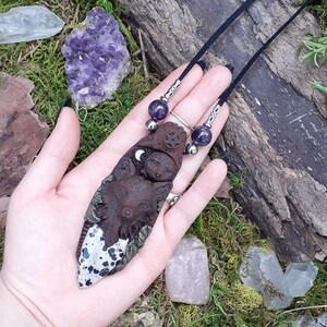 Fox Owl Pentacle Crystal Necklace | Fox Totem | Owl Totem | Witchy ...