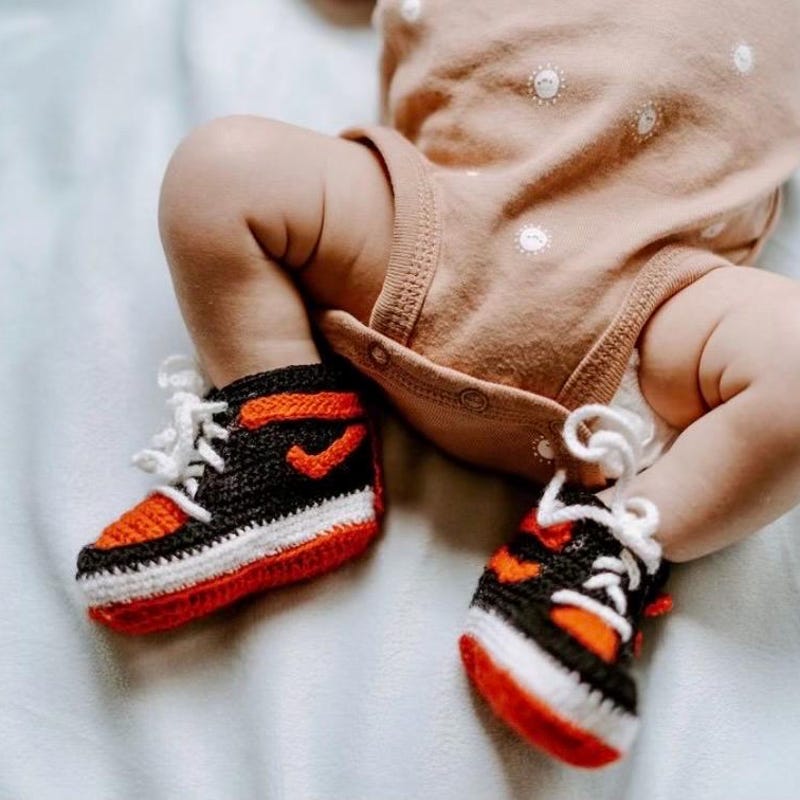 Nike Baby Crochet Shoes - Etsy