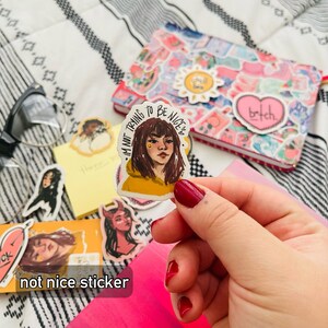 Stickers Girls & Words Vinyl Sticker - Etsy