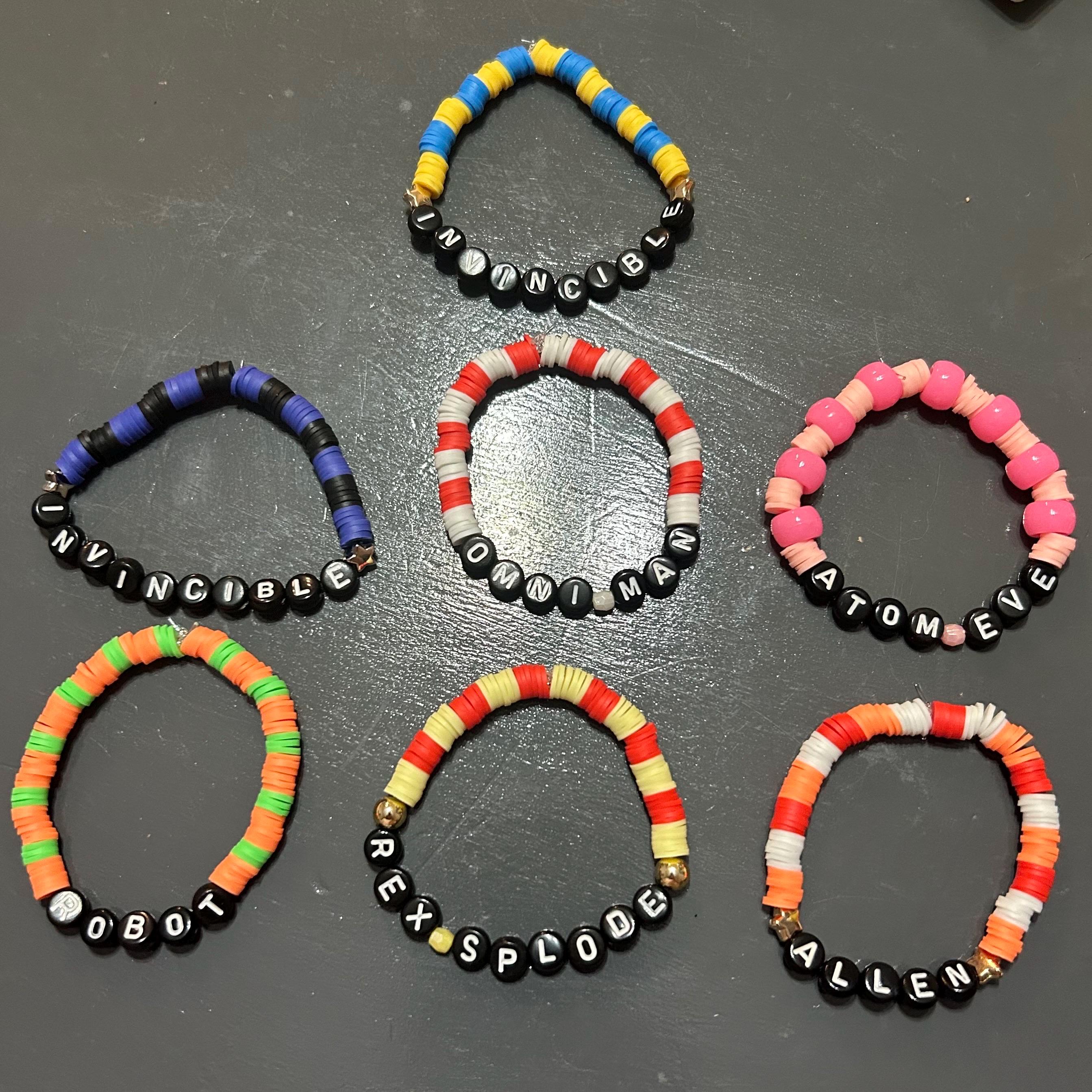 Invincible Inspired Character Beaded Bracelets - Etsy