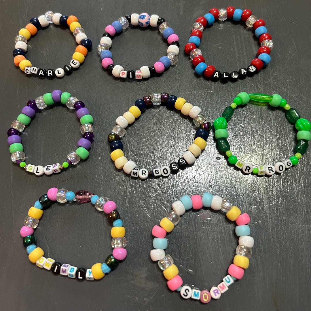 Smiling Friends Inspired Character Beaded Bracelets Adult Swim - Etsy