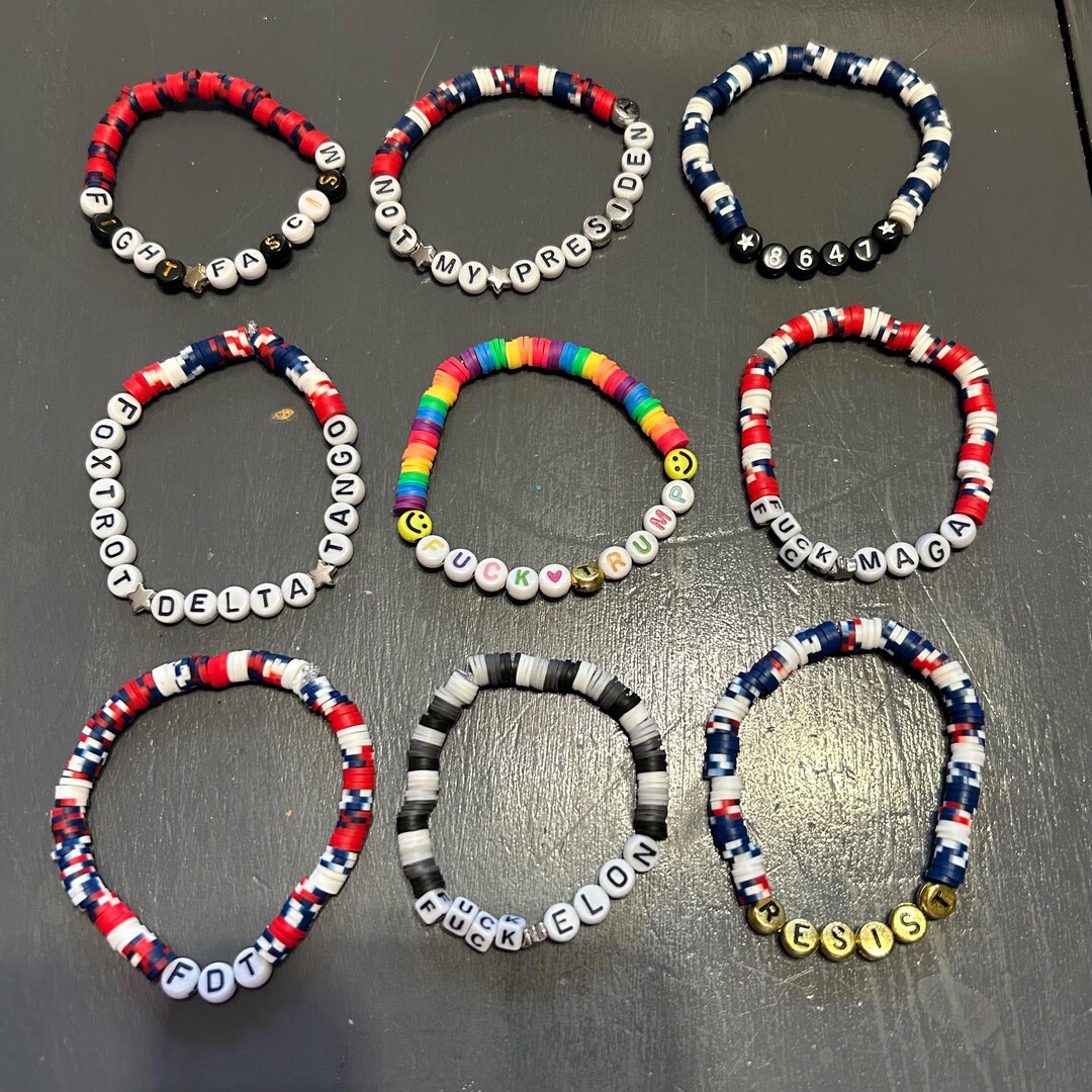 Anti Trump Protest Bracelets - Patrotic American Protestation - Etsy