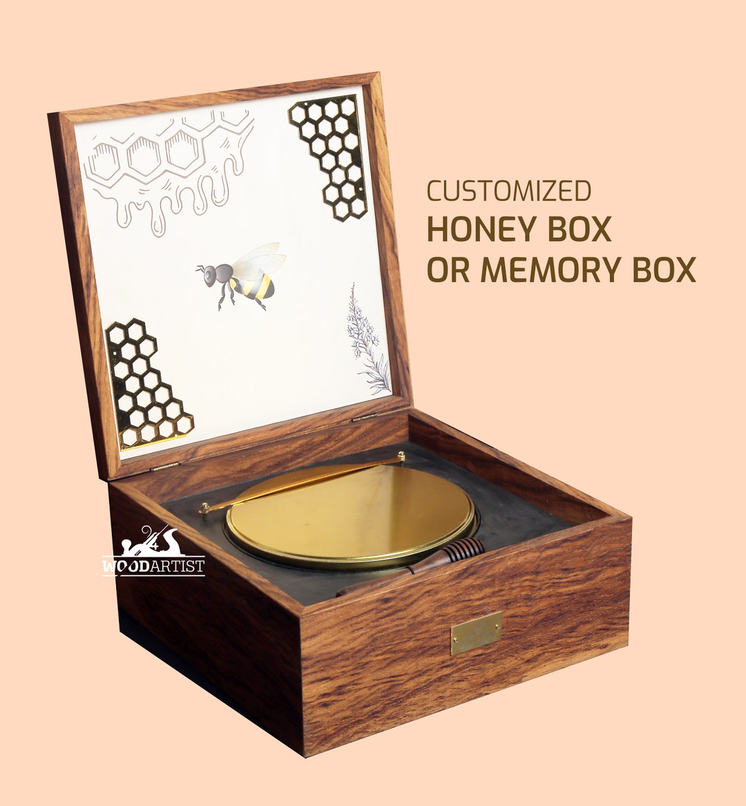 Honey or Memory Box Wooden Keepsake Box - Etsy