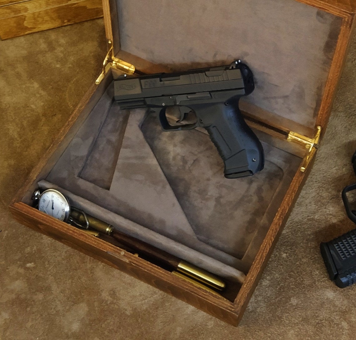 Wooden Gun Box customized Gun Case Man Valentine Day Gift - Etsy