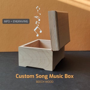 Custom Melody Electronic Music Box Custom Song Music Box Personalized ...