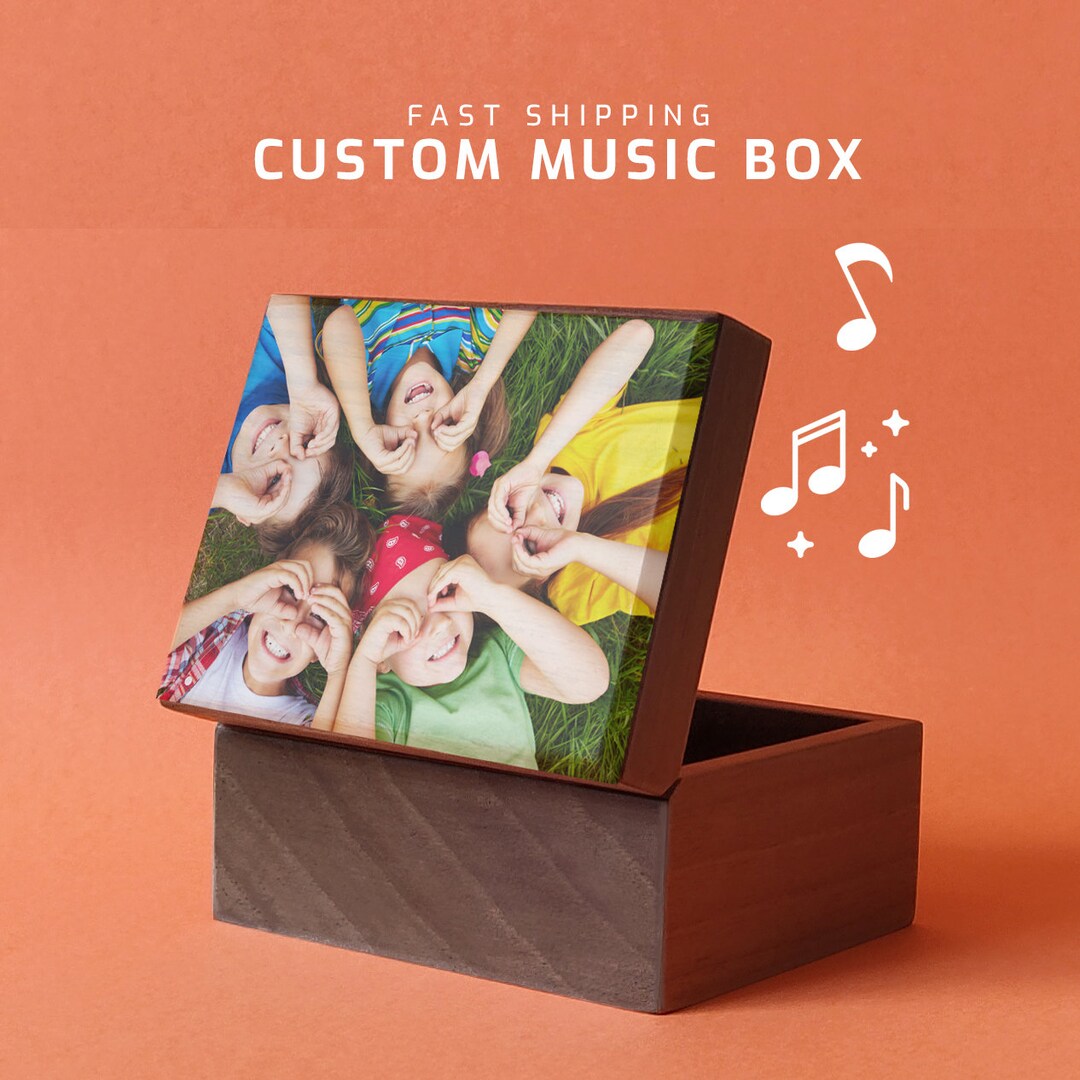 Custom Mp3 Music Box: Customized Song & Photo Engraving - Etsy