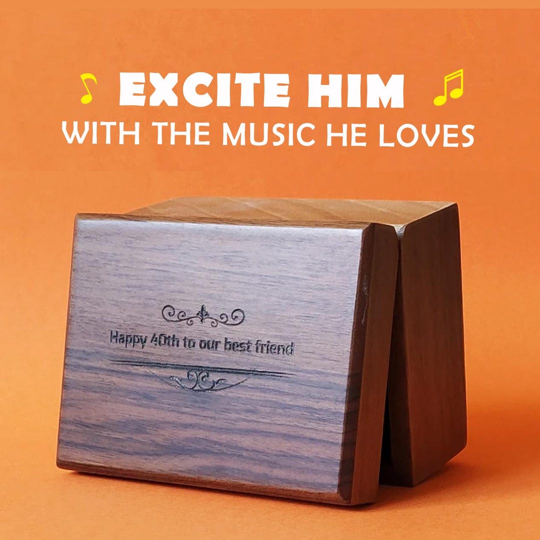 Custom Walnut Music Box: Personalized MP3 Gift - Etsy