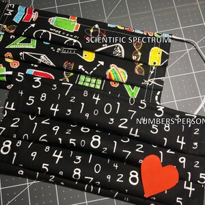 Science STEM STEAM Reusable/washable Fabric Face Masks With - Etsy