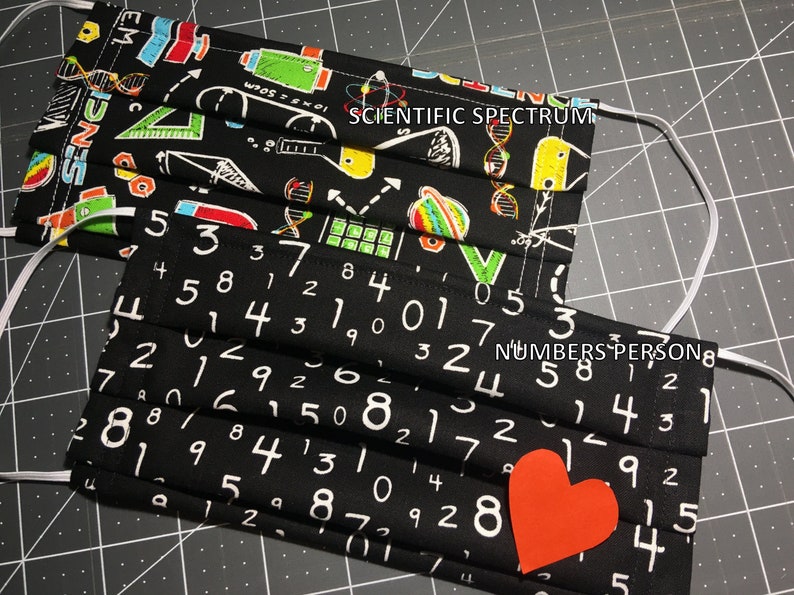 Science STEM STEAM Reusable/washable Fabric Face Masks With | Etsy