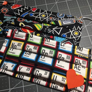 Science STEM STEAM Reusable/washable Fabric Face Masks With - Etsy