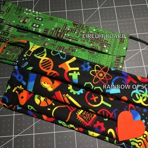 Science STEM STEAM Reusable/washable Fabric Face Masks With - Etsy