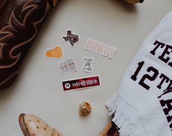 Aggie Ring Maroon Texas A&M University Sticker - Etsy