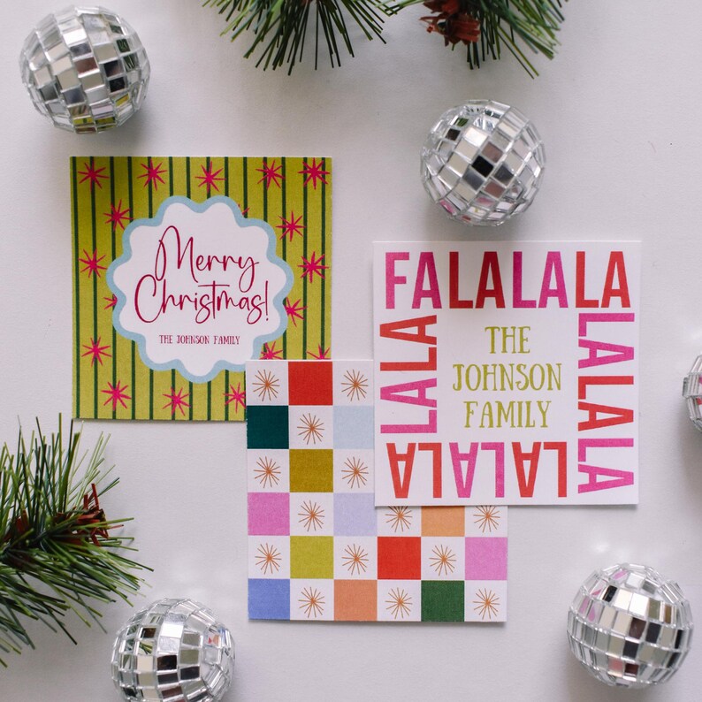 Stars + Stripes Christmas Gift Tag - Etsy
