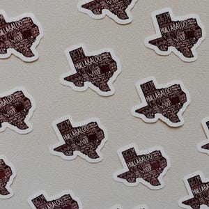 Texas A&M Sticker Pack - Etsy