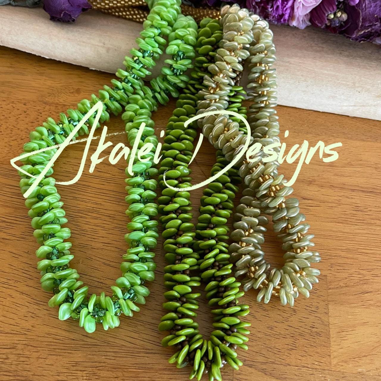 Instant Download Kumihimo Pattern - "glass Beaded Hawaiian Orchid Lei ...