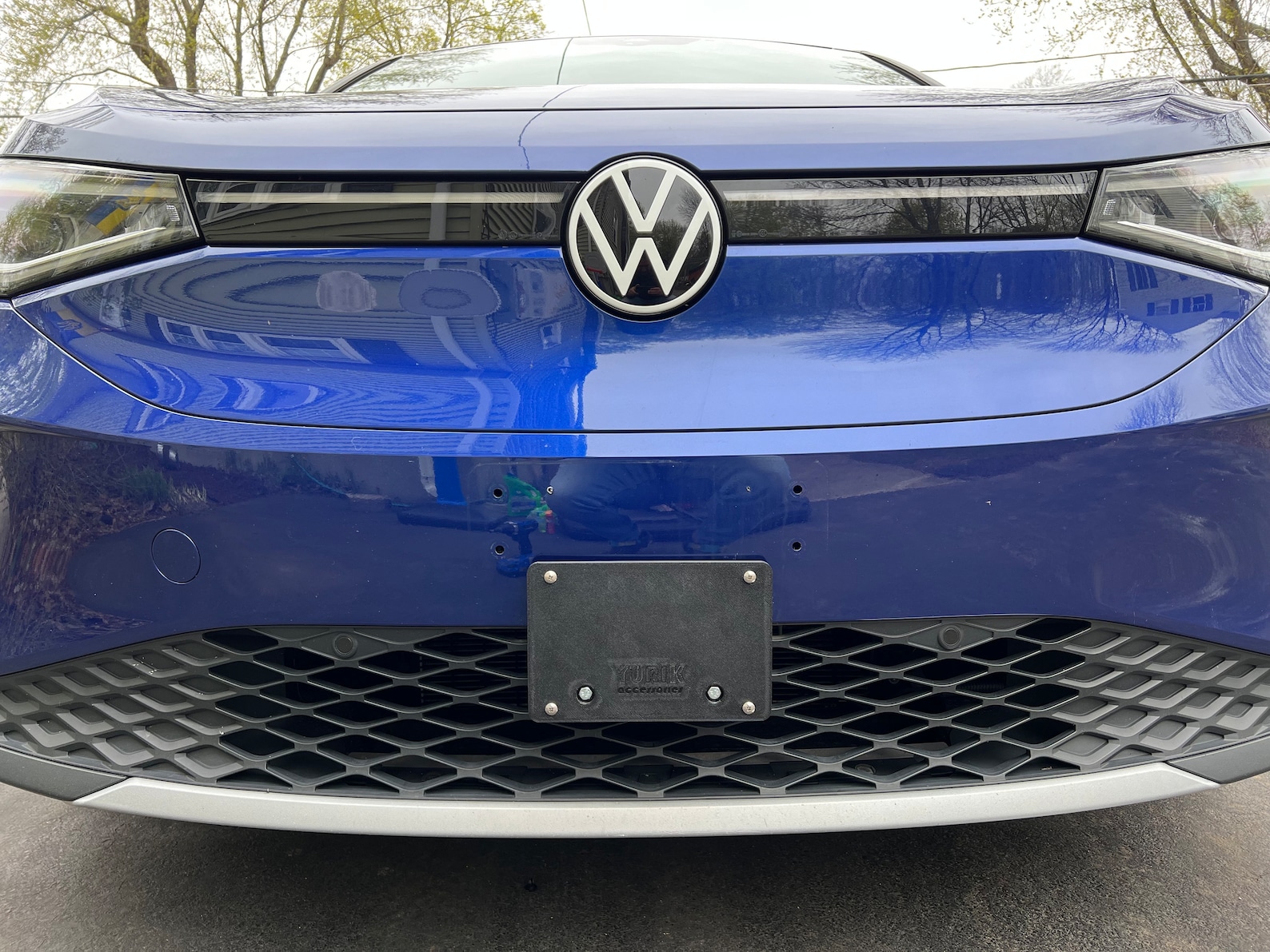 No Drilling Front/rear License Plate Mount for Volkswagen ID.4. Direct ...