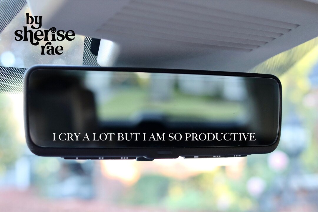 I Cry A Lot but I Am so Productive Car Decal Tortured Poets Department ...
