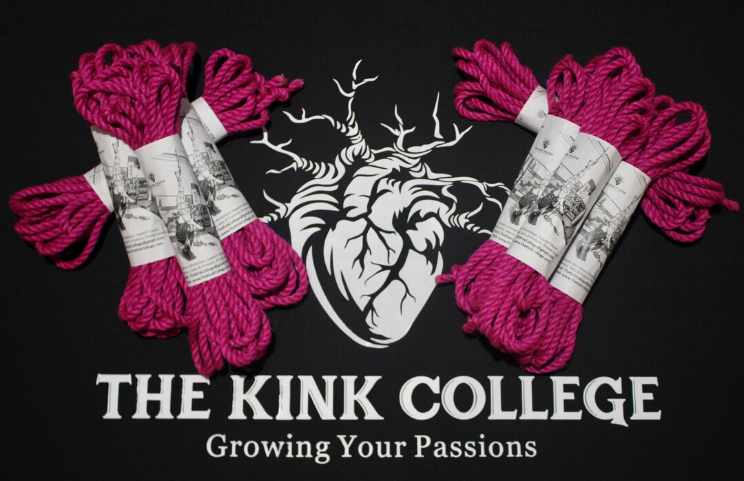 Shibari Jute Pink Rope 8m Lengths 6mm - Etsy