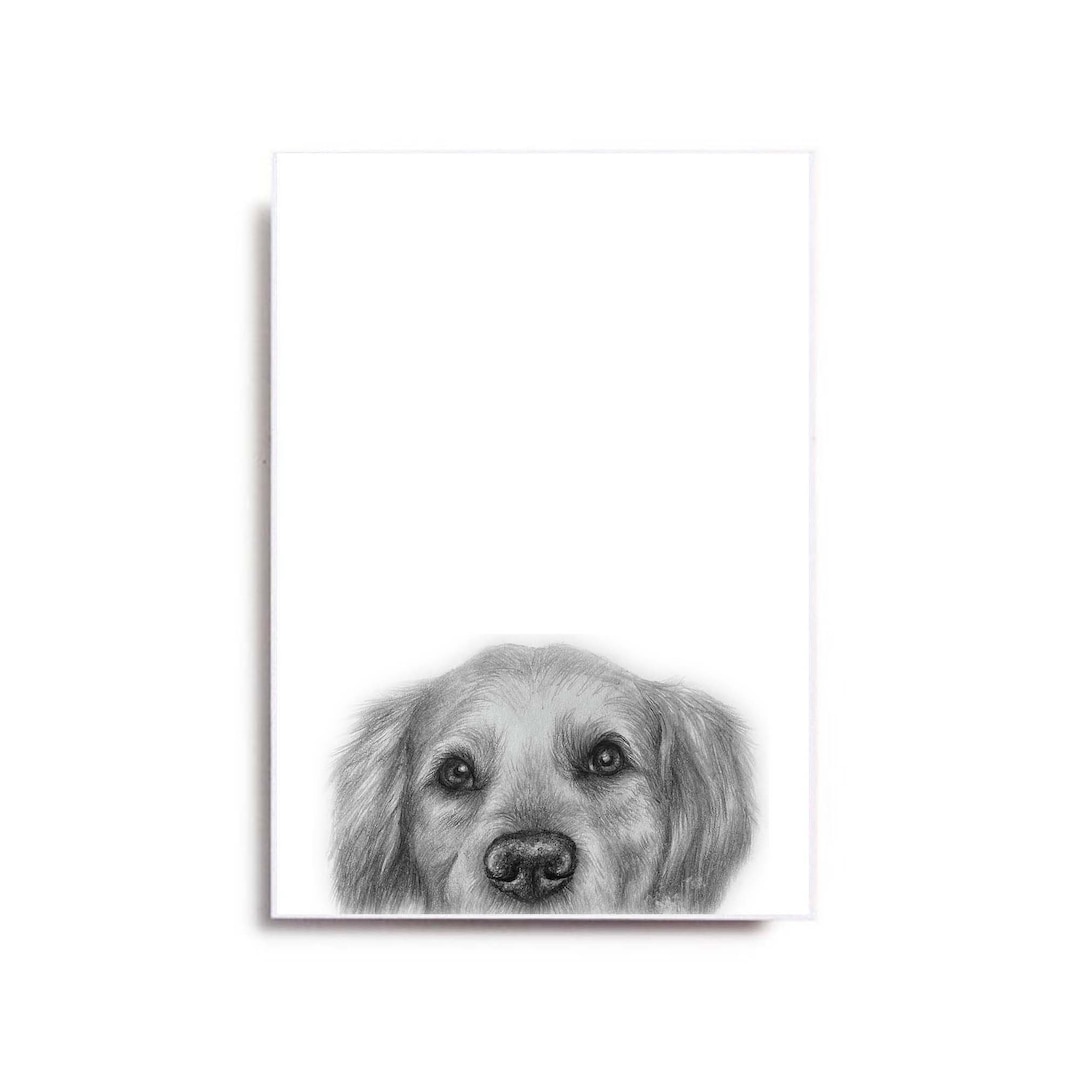 Golden Retriever Print | Graphite Pencil | Digital Golden Retriever Art ...