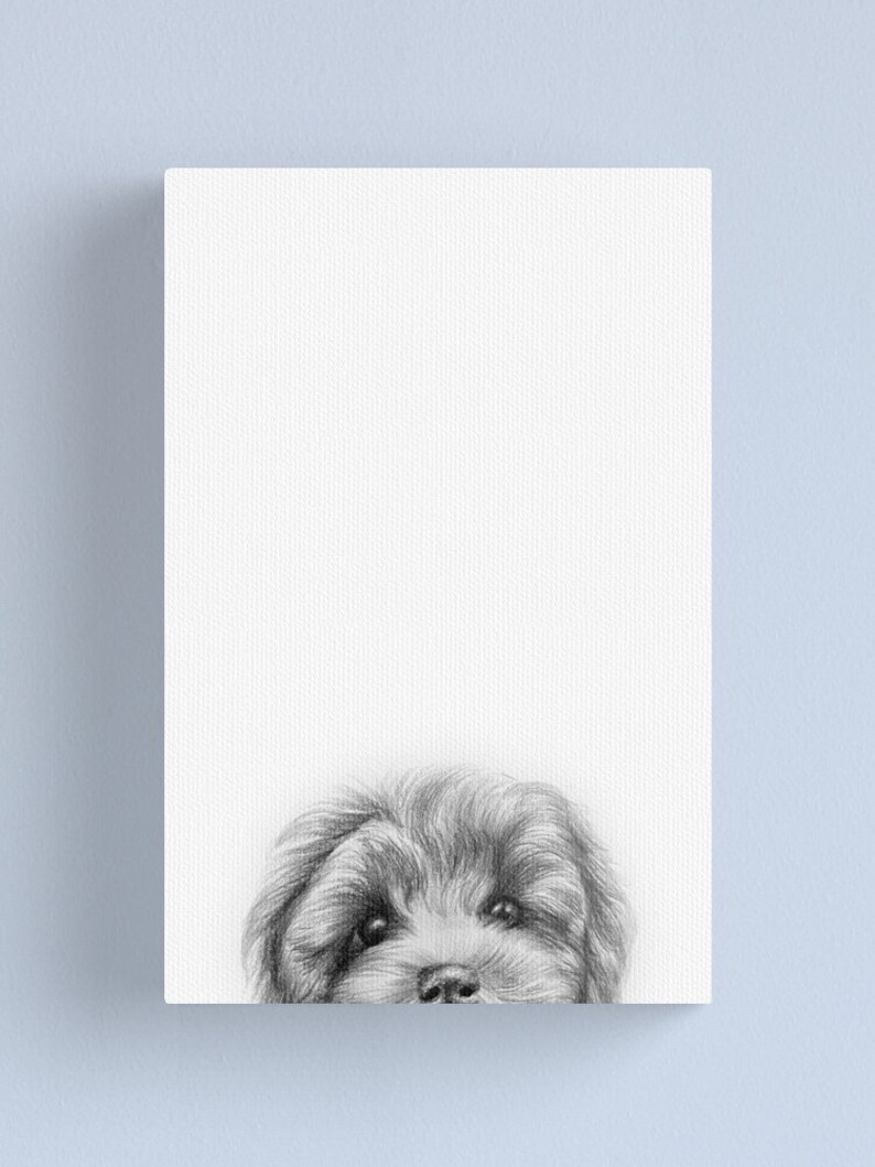 Cavapoo Print Graphite Pencil Digital Cavoodle Art - Etsy