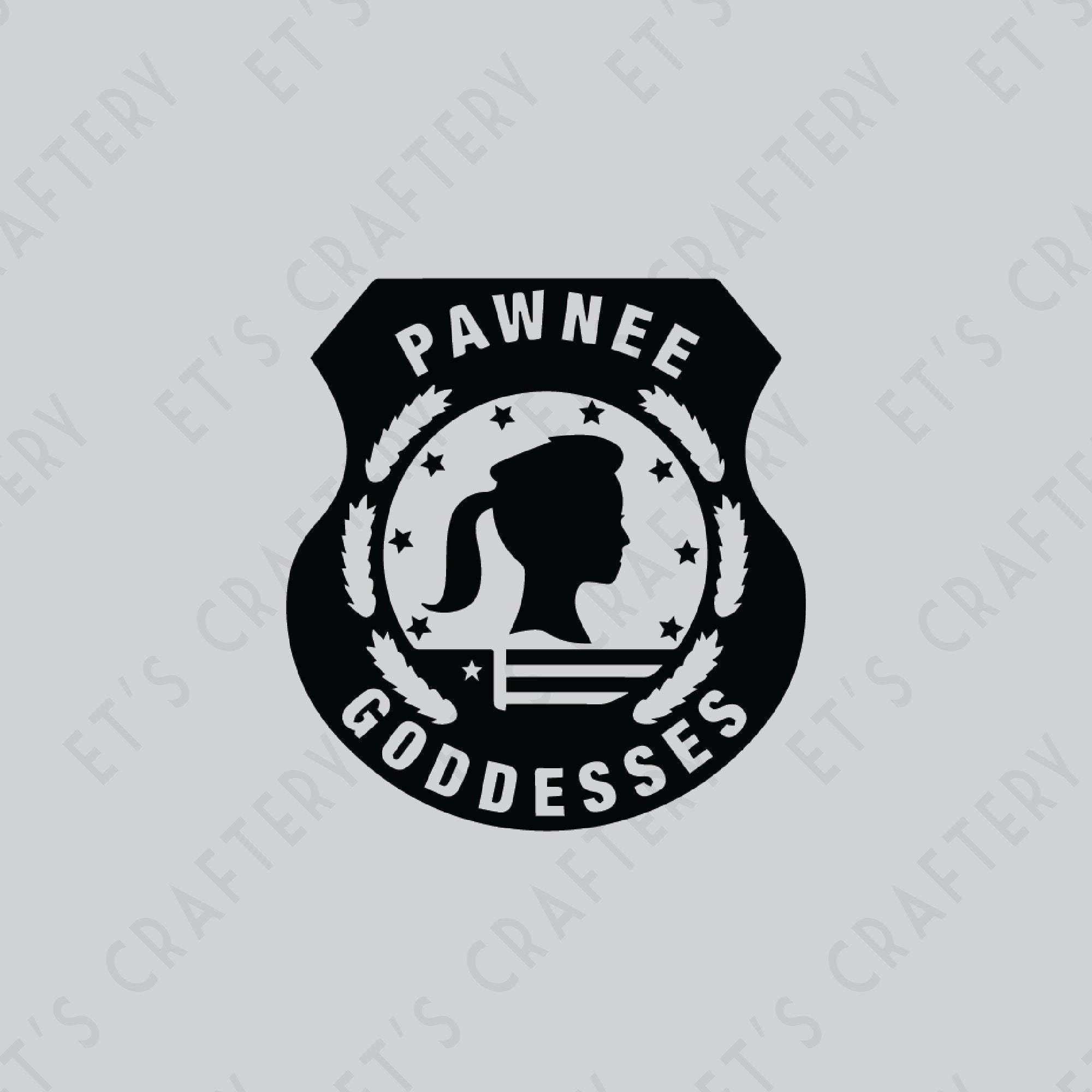 Parks and Recreation Pawnee Goddesses Logo Vinyl Decal Sticker | Etsy